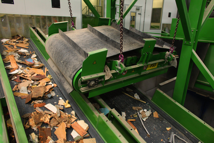 Wood waste recycling installations made by Walair Separation Systems